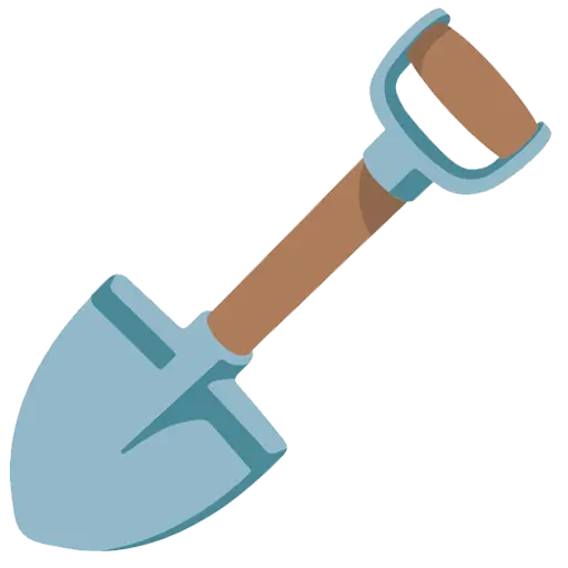 Shovel Emoji meaning, copy and paste emoticon - ( ‿ ) SYMBL