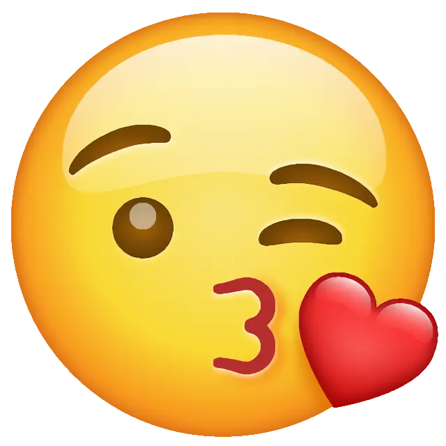 😘 - Cara jogando um beijo Emoji (Face Blowing A Kiss) 📖 Significado do ...