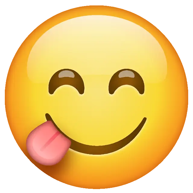 😋 - Face Savoring Food Emoji meaning, copy and paste emoticon - ( ‿ ) SYMBL