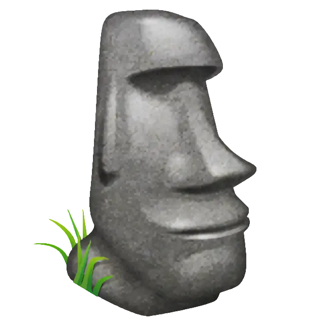 🗿 - Moai Emoji meaning, copy and paste emoticon - ( ‿ ) SYMBL