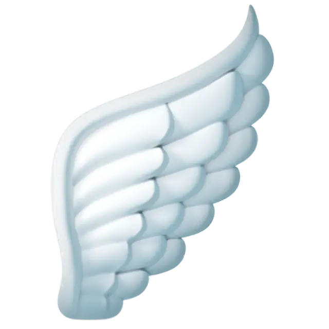 Wing Emoji meaning, copy and paste emoticon - ( ‿ ) SYMBL