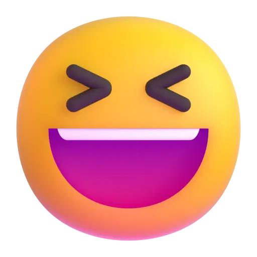 😆 - Grinning Squinting Face Emoji meaning, copy and paste emoticon ...