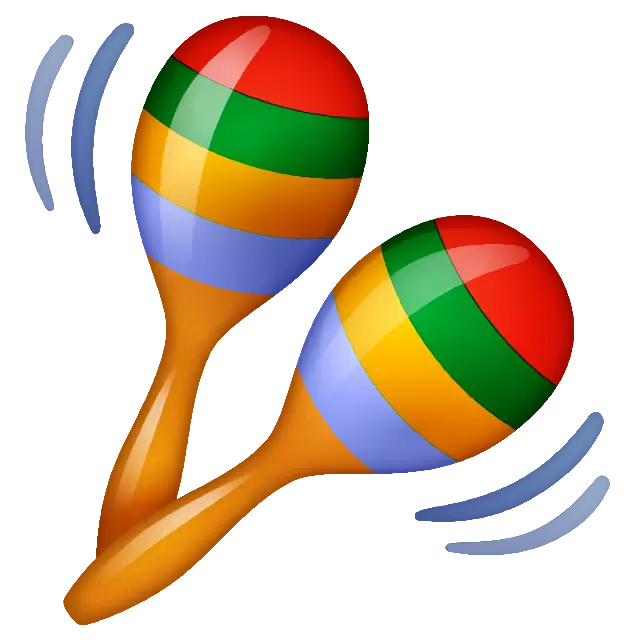 Maracas Emoji meaning, copy and paste emoticon - ( ‿ ) SYMBL