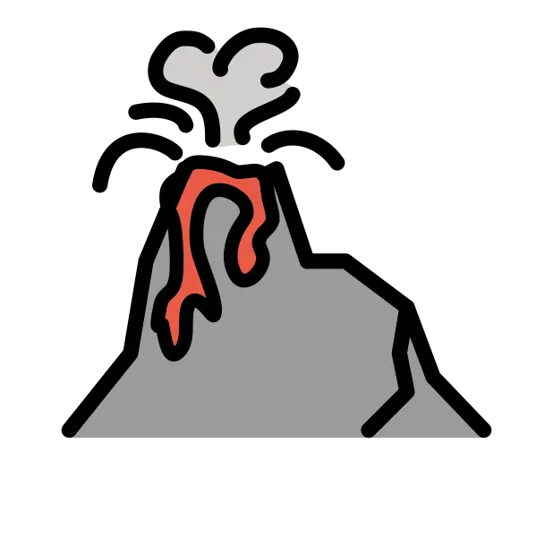 🌋 - Volcano Emoji meaning, copy and paste emoticon - ( ‿ ) SYMBL