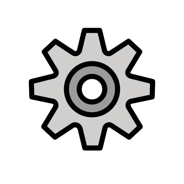 ⚙ - Gear Emoji meaning, copy and paste emoticon - ( ‿ ) SYMBL