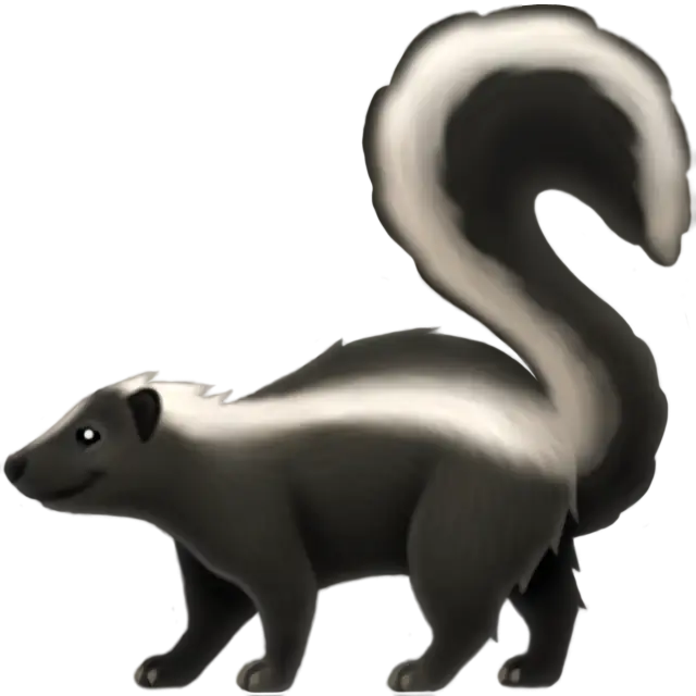 🦨 - Skunk Emoji meaning, copy and paste emoticon - ( ‿ ) SYMBL
